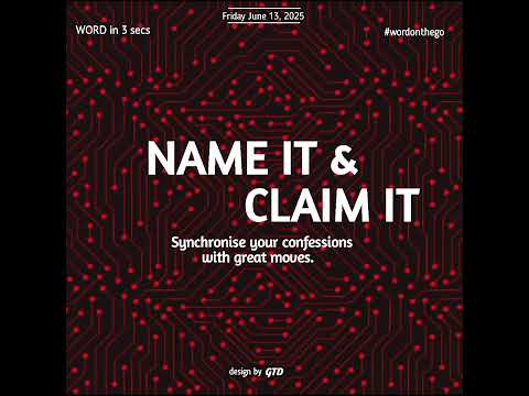 NAME IT & CLAIM IT : by Wordin3secs #Wordin3secs #wordonthego