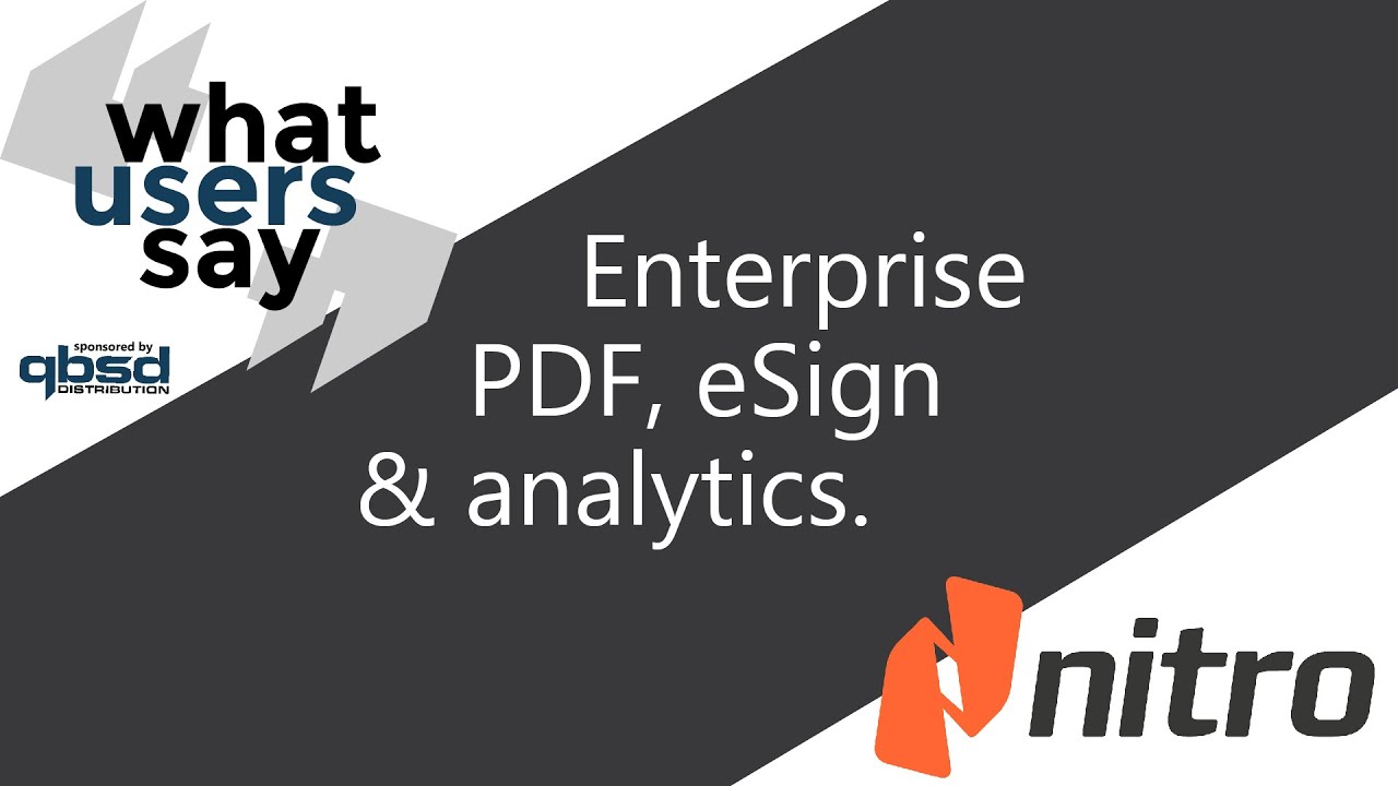 Enterprise PDF, eSign & analytics.
