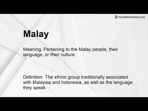Malay Meaning