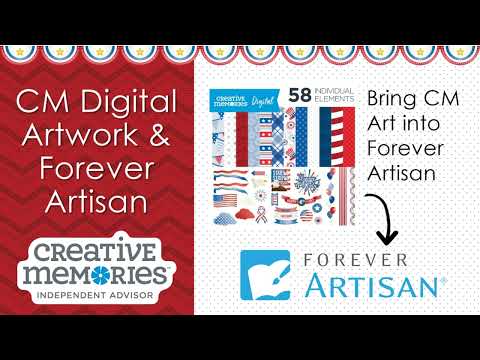 Importing Creative Memories Digital Art Into Forever Artisan
