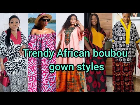 Trendy boubou designs for special occasions | bubu kaftan dresses | Boubou gown styles