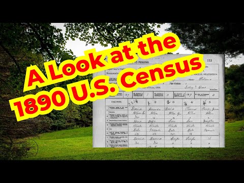 A Look at the 1890 U.S. census