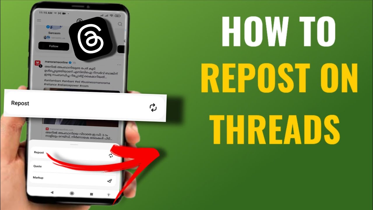 How to Repost on Threads | Step by Step English Tutorial