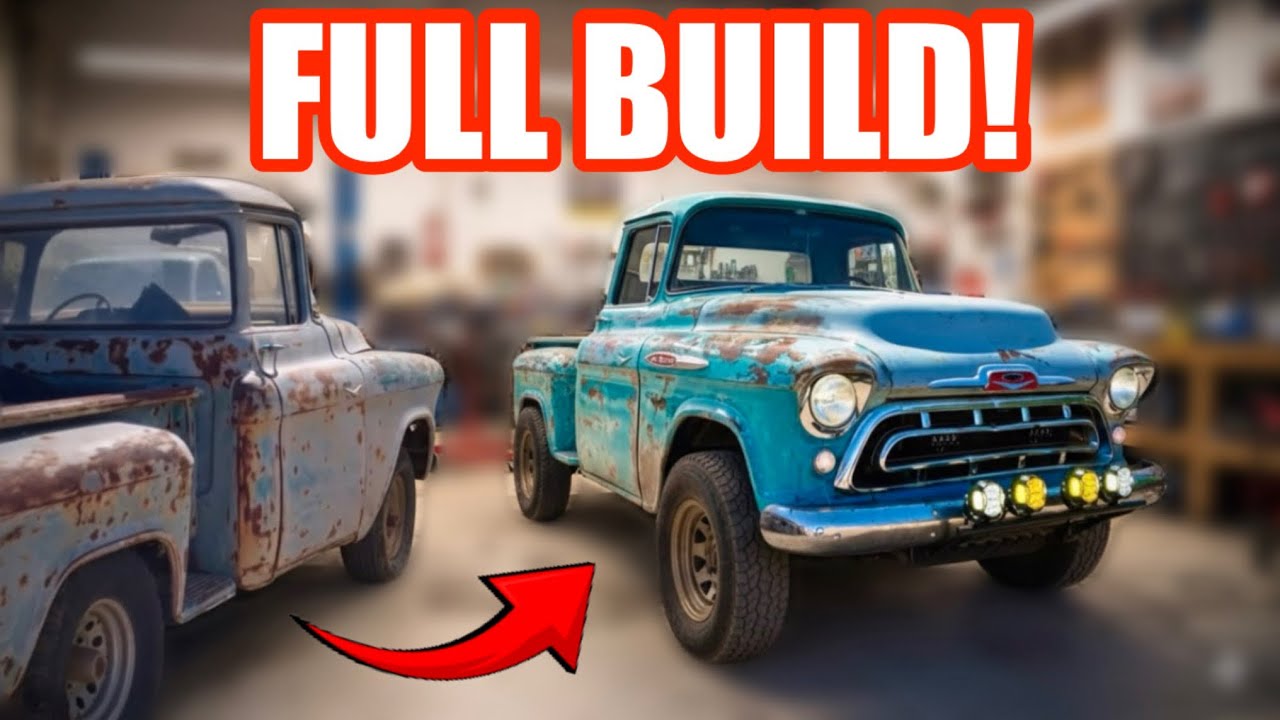 Complete 20 Minute Transformation: ’57 Chevy Truck Full Build & Chassis Swap