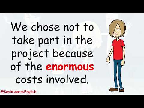 Do you know what ENORMOUS means? --- Learn English with Kevin 😁😉 #learnenglish #funenglish