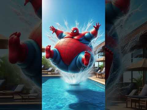 Fat Superheroes vs Muscular Joker - Gym Transformation | Lappyvappy | #shorts #trending #marvel