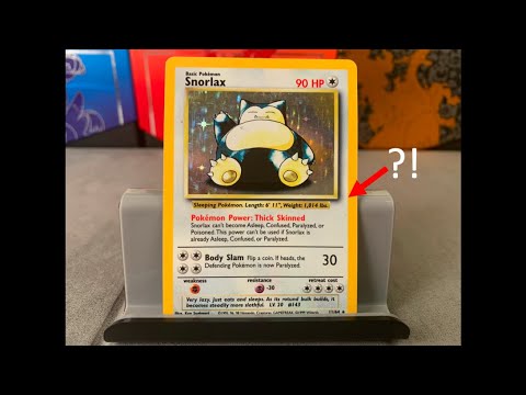 Throwback Thursday// Rare No Jungle Symbol Snorlax Pokemon Card!