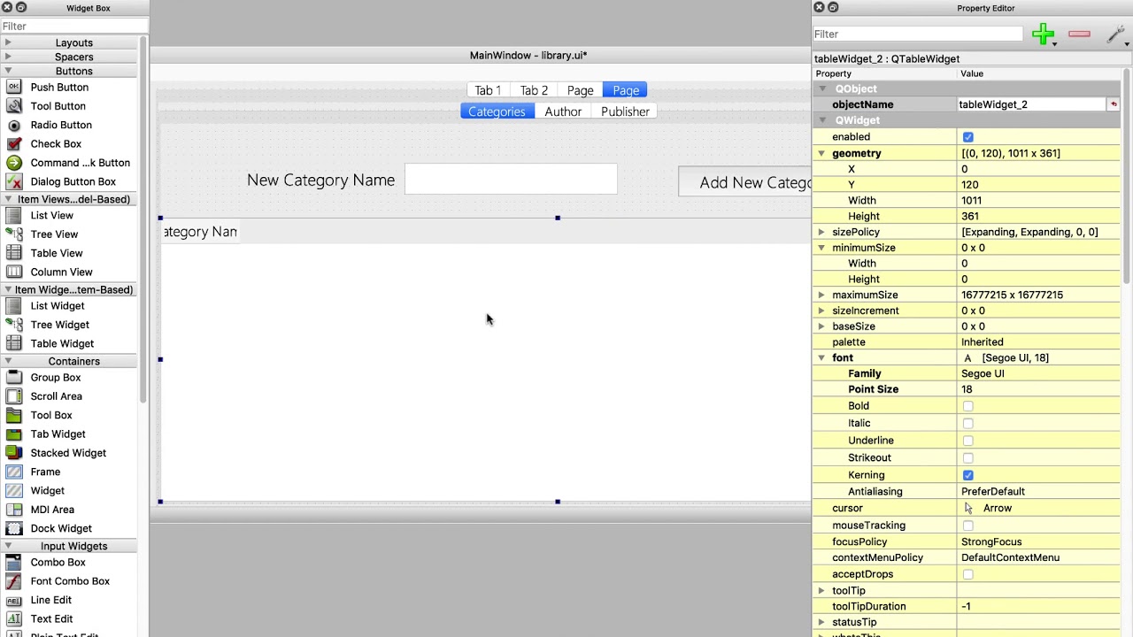 14 Show Settings Data In TableWidget Part 1 | Python & PyQt5