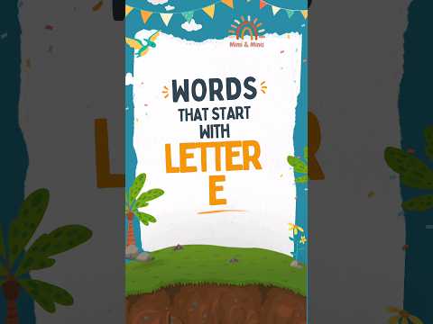 Here are some sight words that start with Letter E! 😊 #SightWords #MimiAndMinis