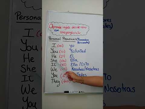 👩🏻🏫 Pronombres Personales en Inglés ➕ PRONUNCIACIÓN 😎