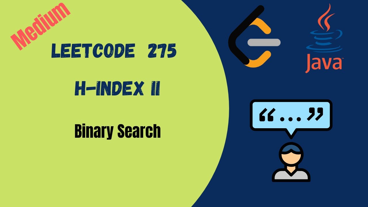 Leetcode H-Index II Java Solution