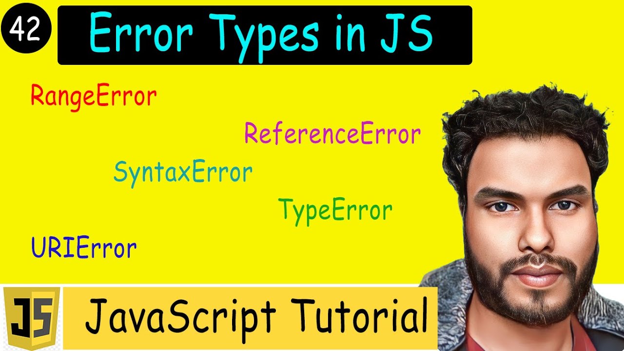 #42 Error Types in JS | RangeError, ReferenceError, SyntaxError, TypeError, and URIError Explained