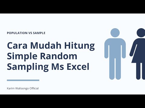Cara Mudah Hitung Simple Random Sampling✅