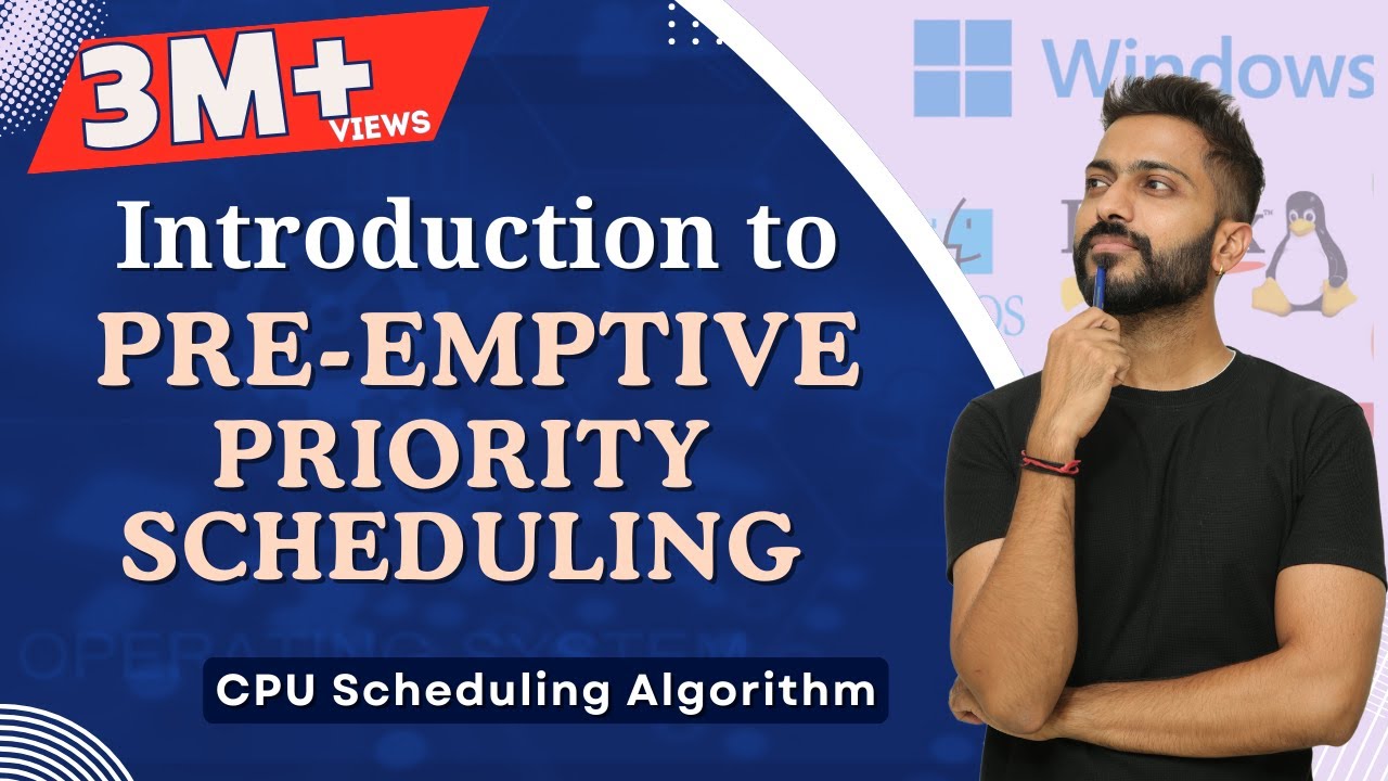 L-2.8: Pre-emptive Priority  Scheduling Algorithm with  Example | Operating System