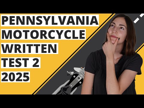 Pennsylvania DMV Motorcycle Written Test 2 2025 (60 Questions with Explained Answers)
