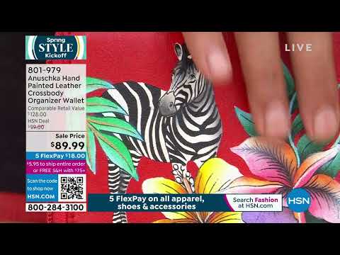 Anuschka HandPainted Leather Crossbody Organizer Wallet