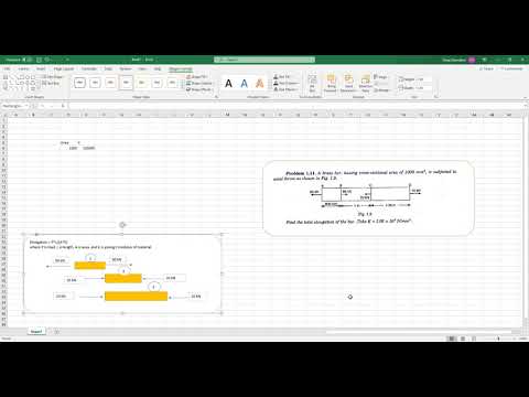 finding the total elongation of brass bar subjected to axial load