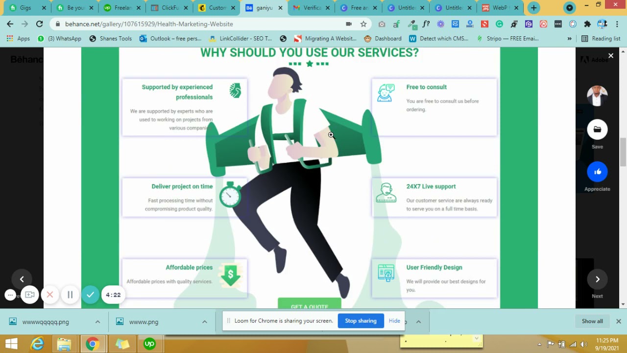 My portfolio on behance for website,landing page,sales funnel and more