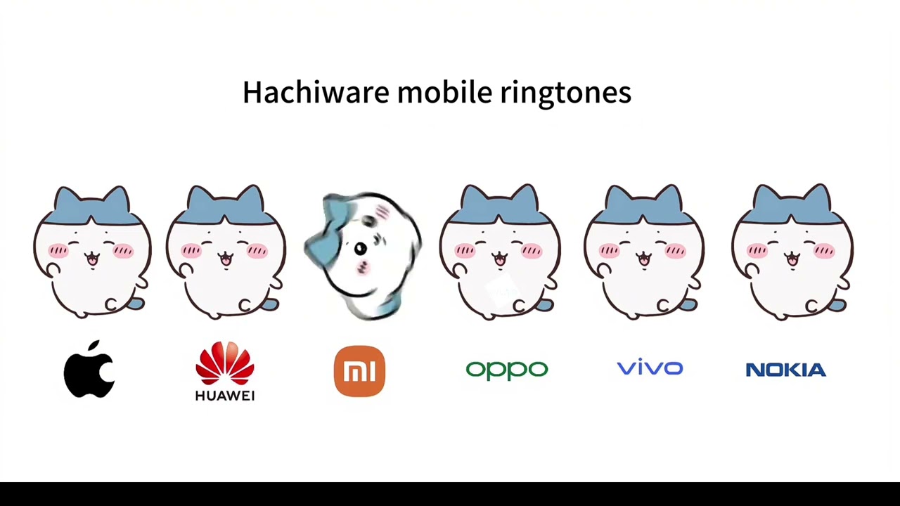 Hachiware mobile ringtones.#Chiikawa #Usagi #Hachiware #friends #cute #cool #gift #love #toys