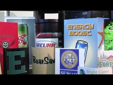 Advertising On Trash Cans, Waste Receptacles, Recycle Bine - Custom trash cans with logos