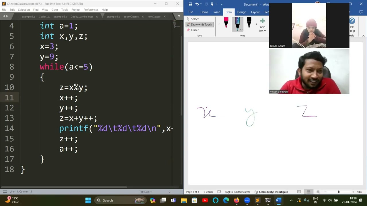 C Programming | While Loop | Demo | #coding #whileloop #logic #cprogramming #mptechonline #369