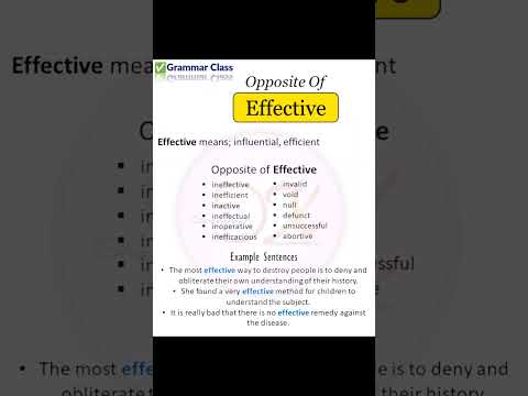 Opposite of EFFECTIVE✅ | #trending #2023 #english #viral #youtubeshorts #foryou #english #opposite