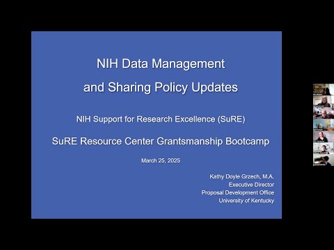 Session 4: NIH Data Management and Sharing Policy Updates