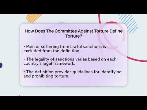How Does The Committee Against Torture Define Torture? - Your Civil Rights Guide