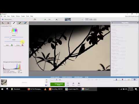 Creating sunset images with Picasa Photo viewer | Using Graduated tint in Google Picasa