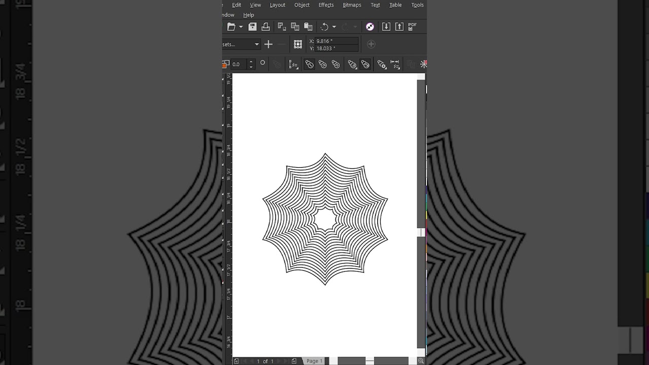 #Spider Web Design in Coreldraw | Coreldraw Tips & Tricks | Tutorial #coreldraw #shorts
