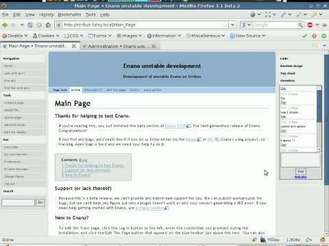 Enano CMS - On the Fly Authentication Demo