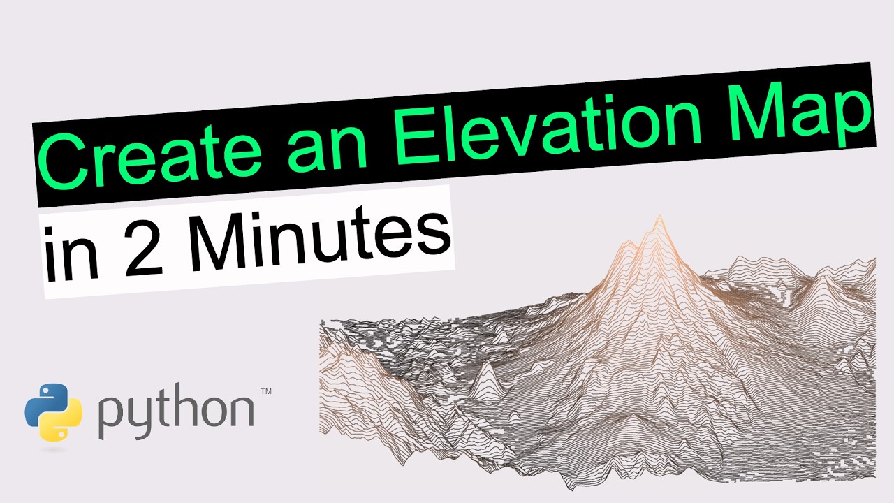 Create Beautiful Topographic Maps with Python