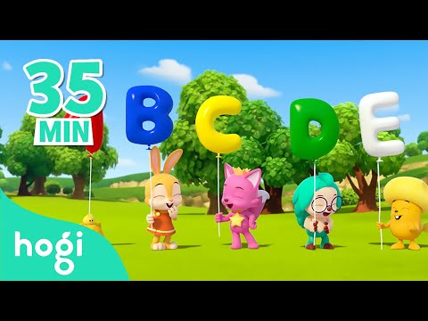 ABC Song with Balloons and More|Learn ABC|Nursery Rhymes|Hogi Pinkfong