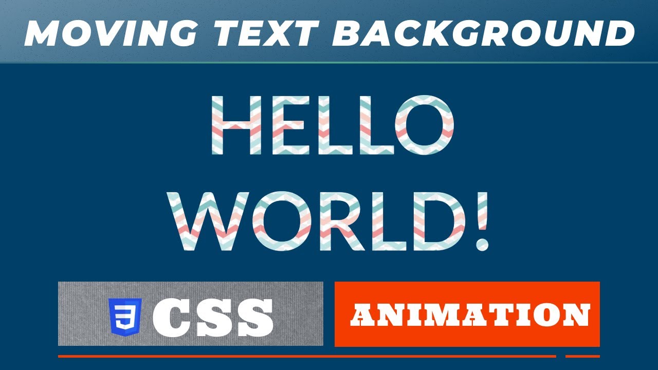 Moving Text Background Animation | Background Animation CSS |  CSS3 animation examples