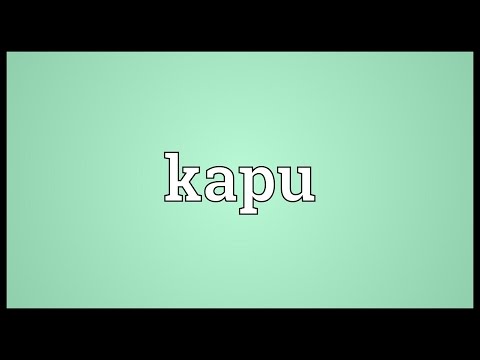 Kapu Meaning