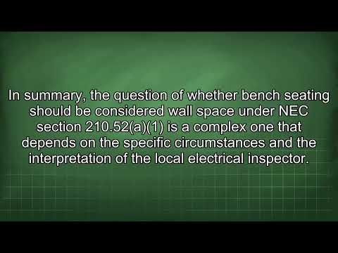 Bench Seating Outlet NEC Code Compliance Explained