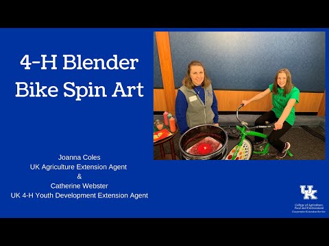 4-H Blender Bike Spin Art