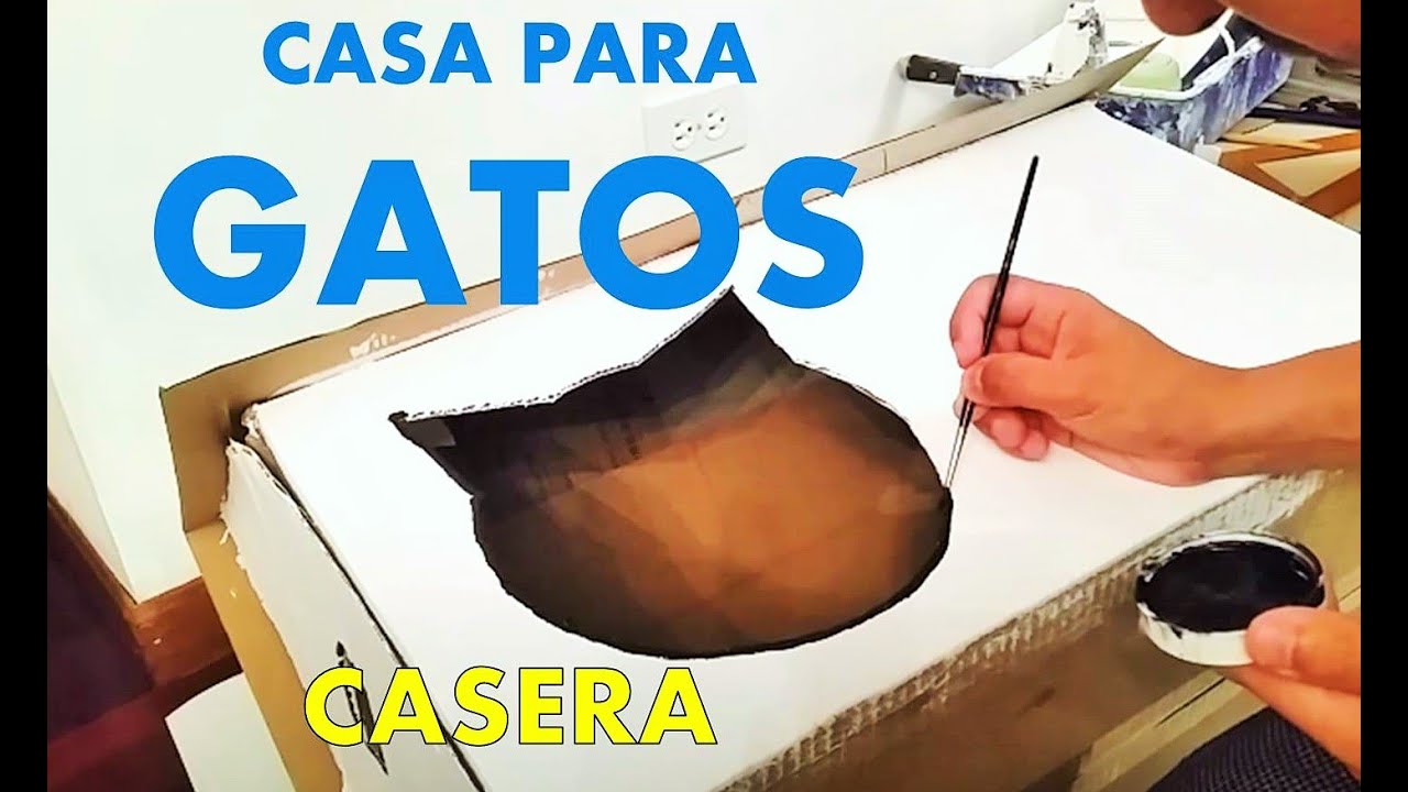 #CASA PARA #GATOS Muy Fácil DE HACER EN CASA  🐱 CASITA de cartón RECICLADO para TU GATO 2022