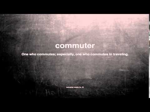 What does commuter mean