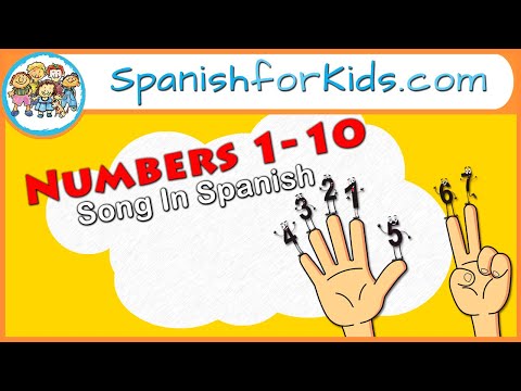 Los Números del 1-10: Numbers 1-10 Song by Risas y Sonrisas SpanishforKids.com