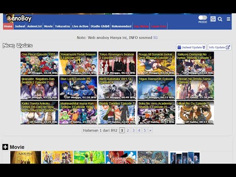 Tutorial: Situs Menonton Anime Gratis dengan Pilihan Anime Terbanyak dengan Subtitle Indonesia