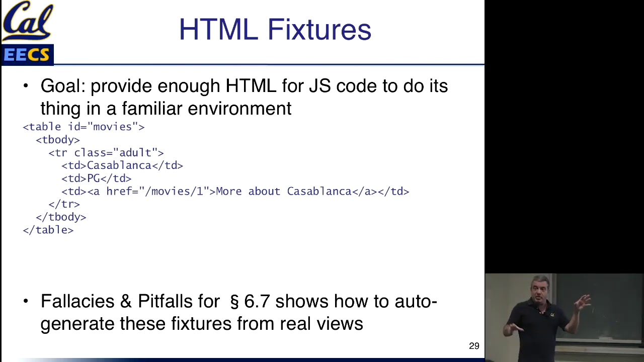 6.8 — Testing JavaScript and AJAX