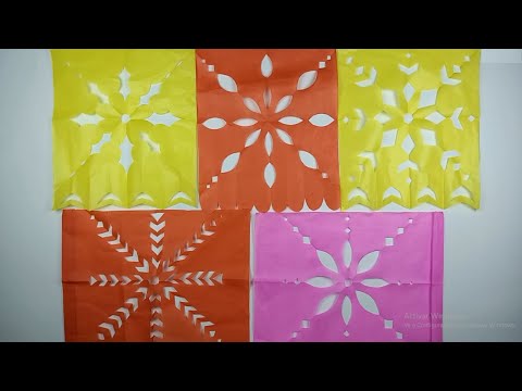 COMO HACER BANDERINES DECORATIVOS DE PAPEL (Parte 1)