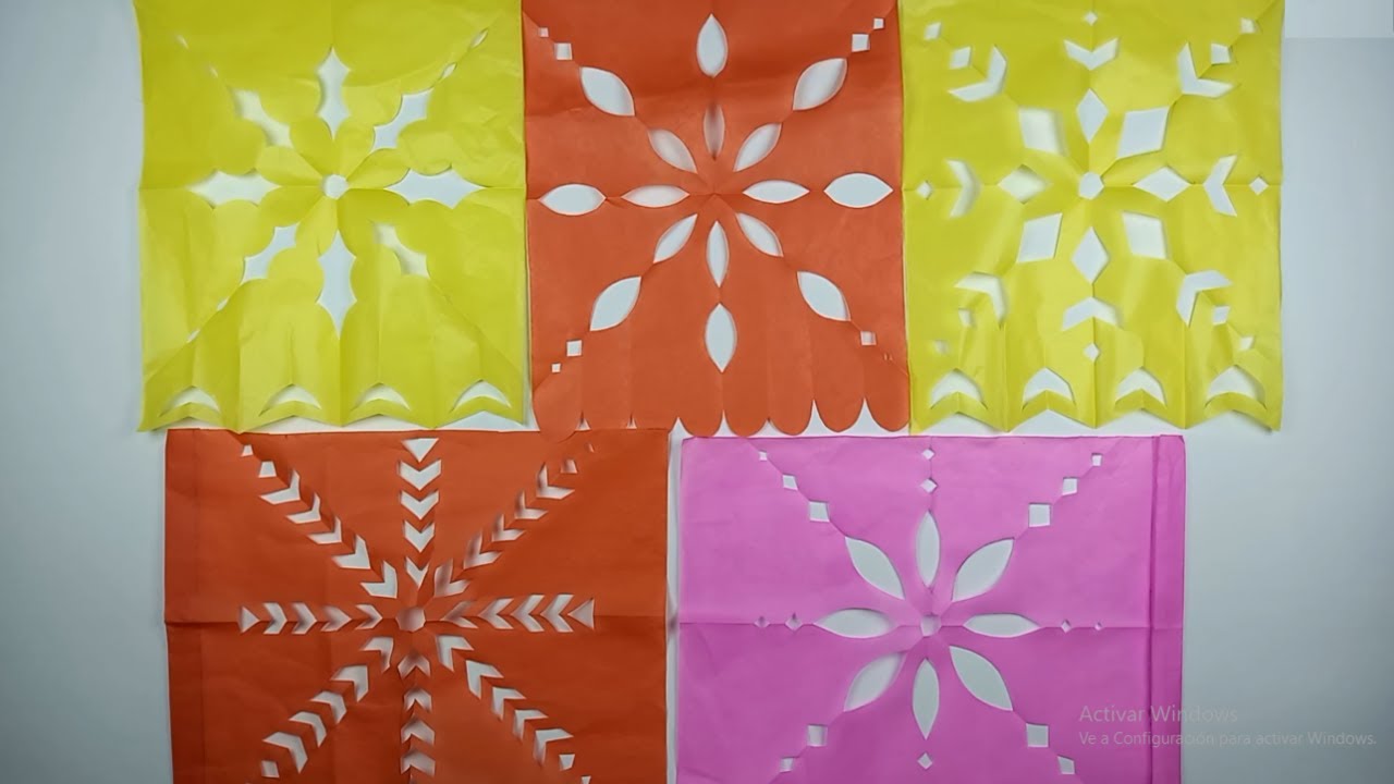 COMO HACER BANDERINES DECORATIVOS DE PAPEL (Parte 1)