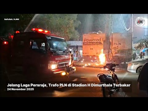 Tiang Trafo PLN di Stadion Dimurthala Terbakar Jelang Laga Persiraja Vs ...