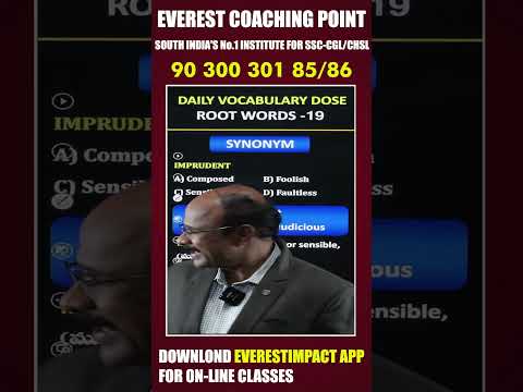 The synonym of the word IMPRUDENT is explained by using Roots and Pictures