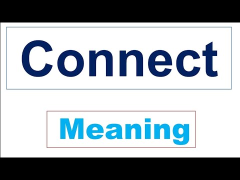 Connect meaning, connect hindi meaning