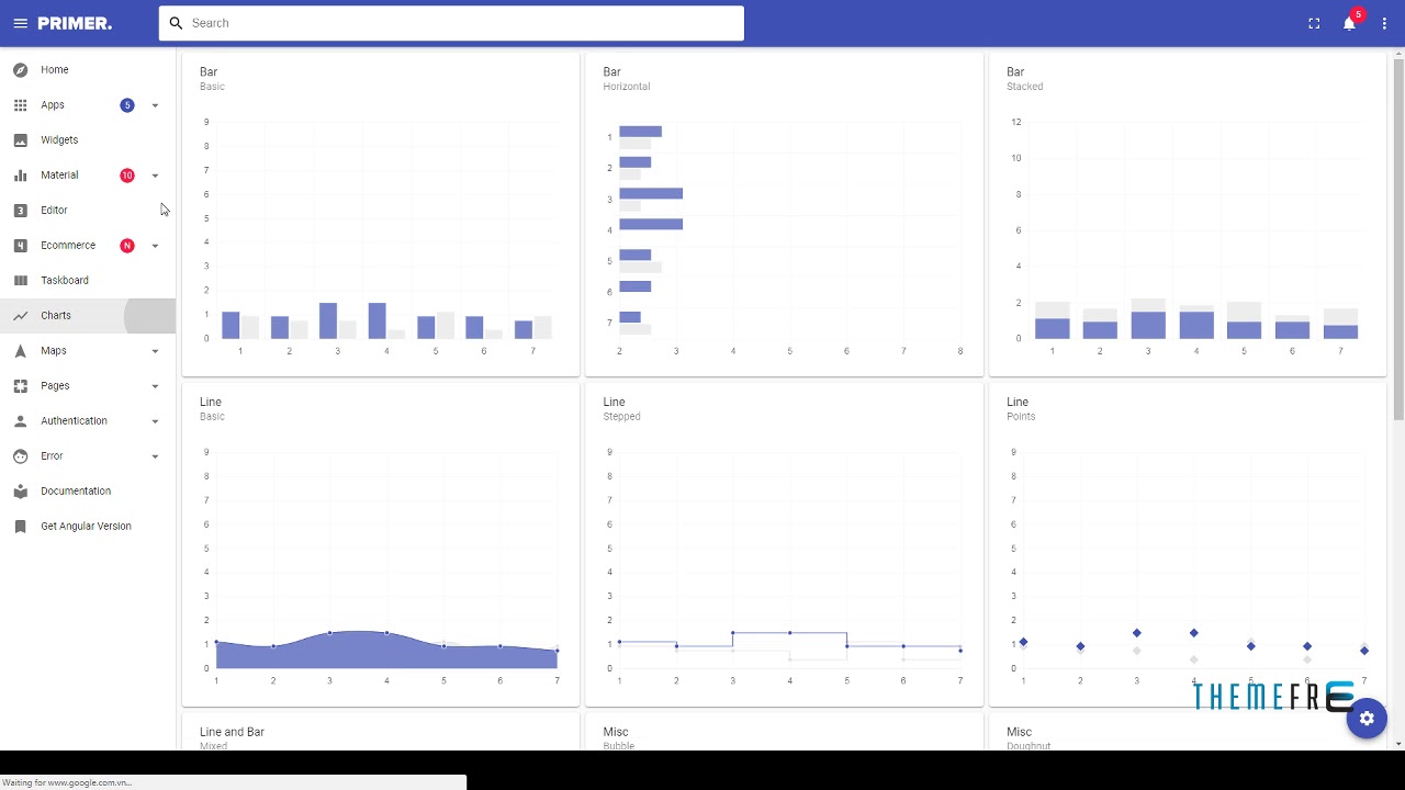 Primer - React Material Design Admin Template        Drew Berry
