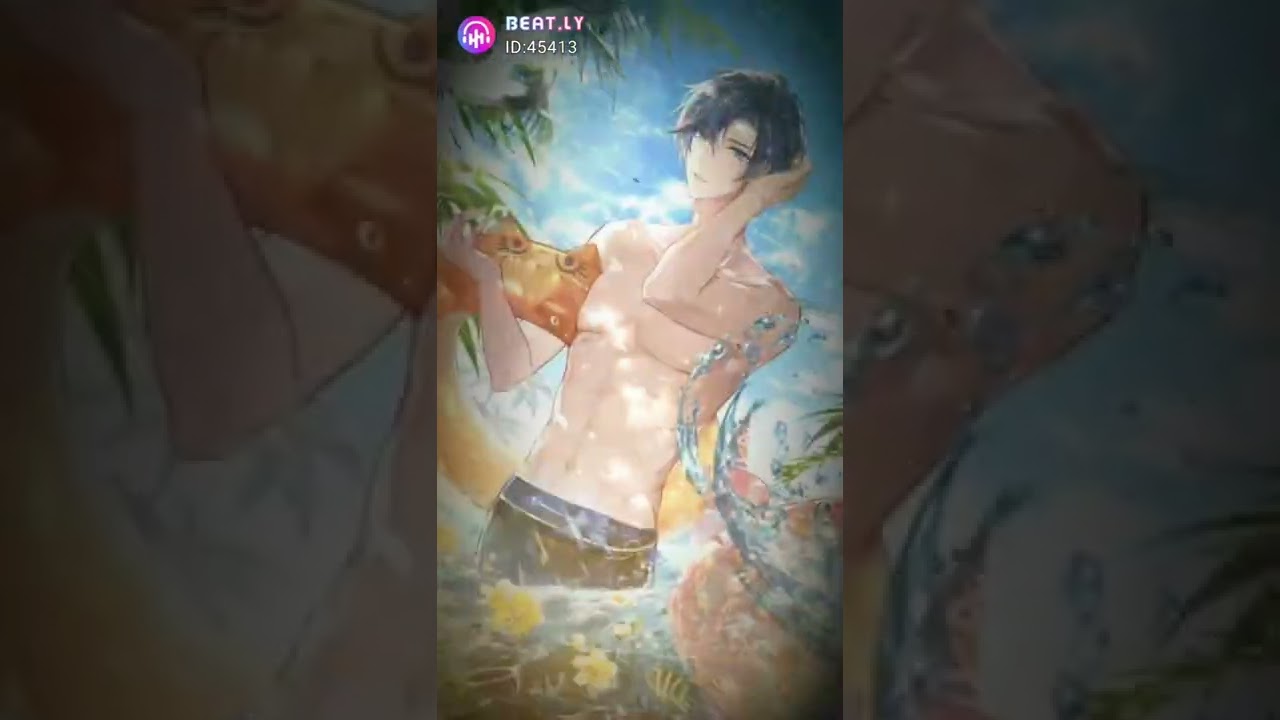 😍anime boy in swimming pool 😍