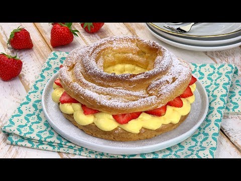 One For Cream Puff Fans! How To Make A French Cruller With Strawberries